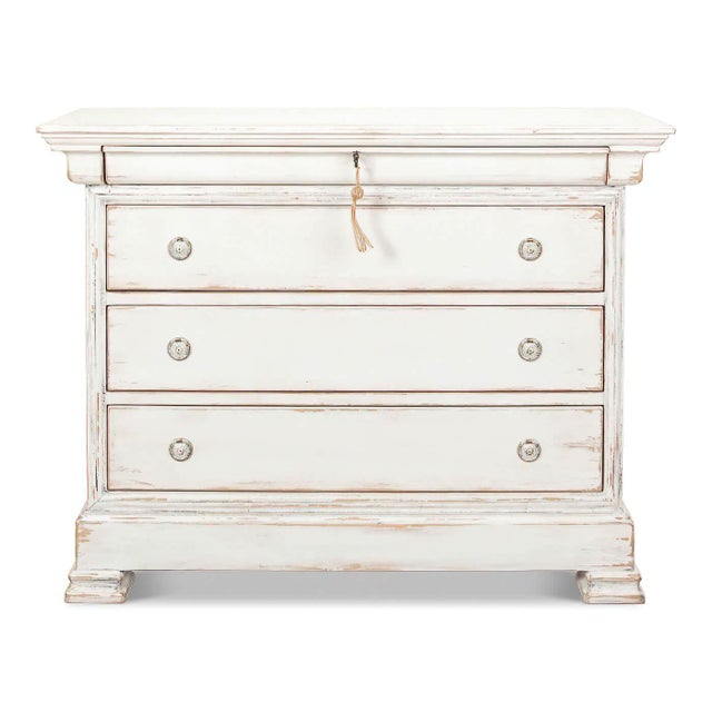 French Style Painted Commode | Chairish