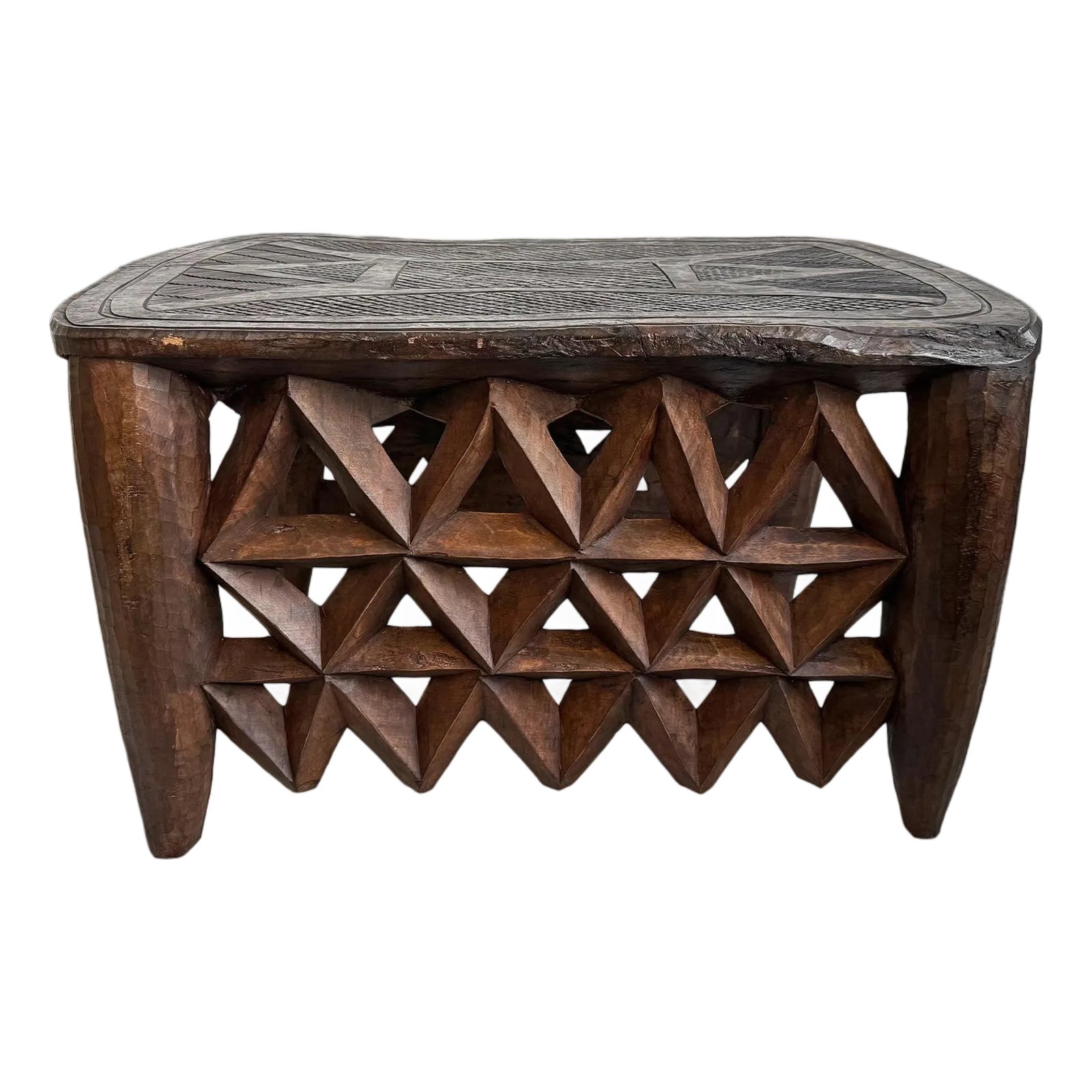 XL Vintage Nupe Table | Chairish