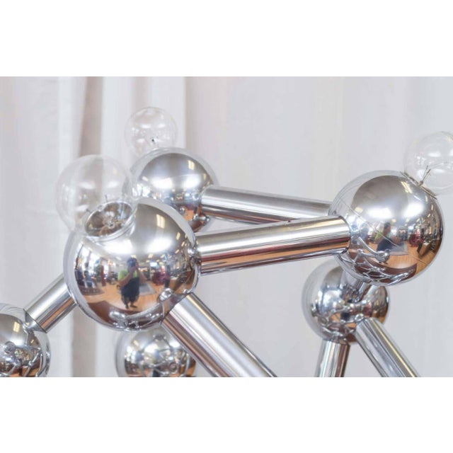 Chrome Eighteen-Light Molecule Lamp by Torino | Chairish