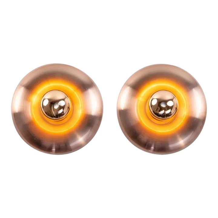 1960-70s TEKA Nr. 7819 Space Age Wall Lights - A Pair | Chairish