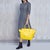 Celine Yellow Leather Mini Luggage Tote | Chairish