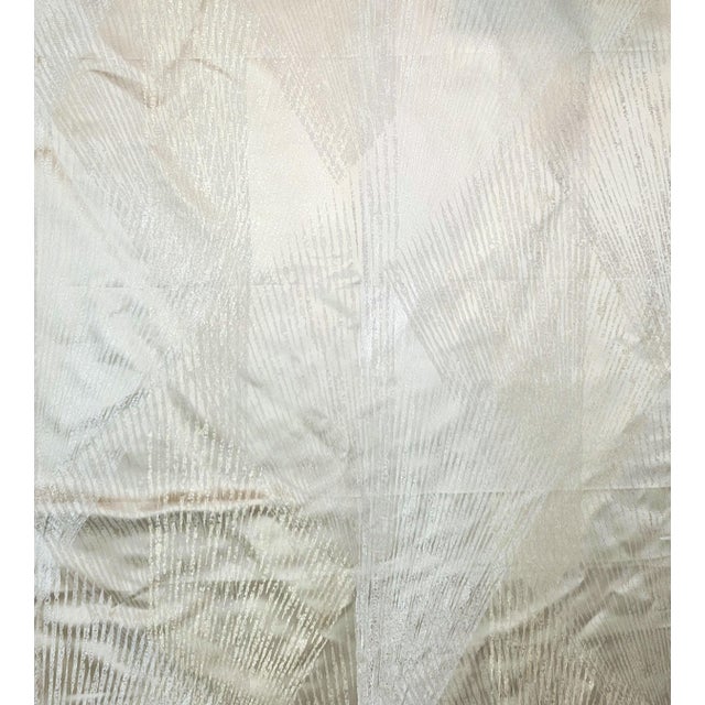 Vintage Scalamandre Art Deco "Ritz & Glitz" Metallic Satin Jacquard ...