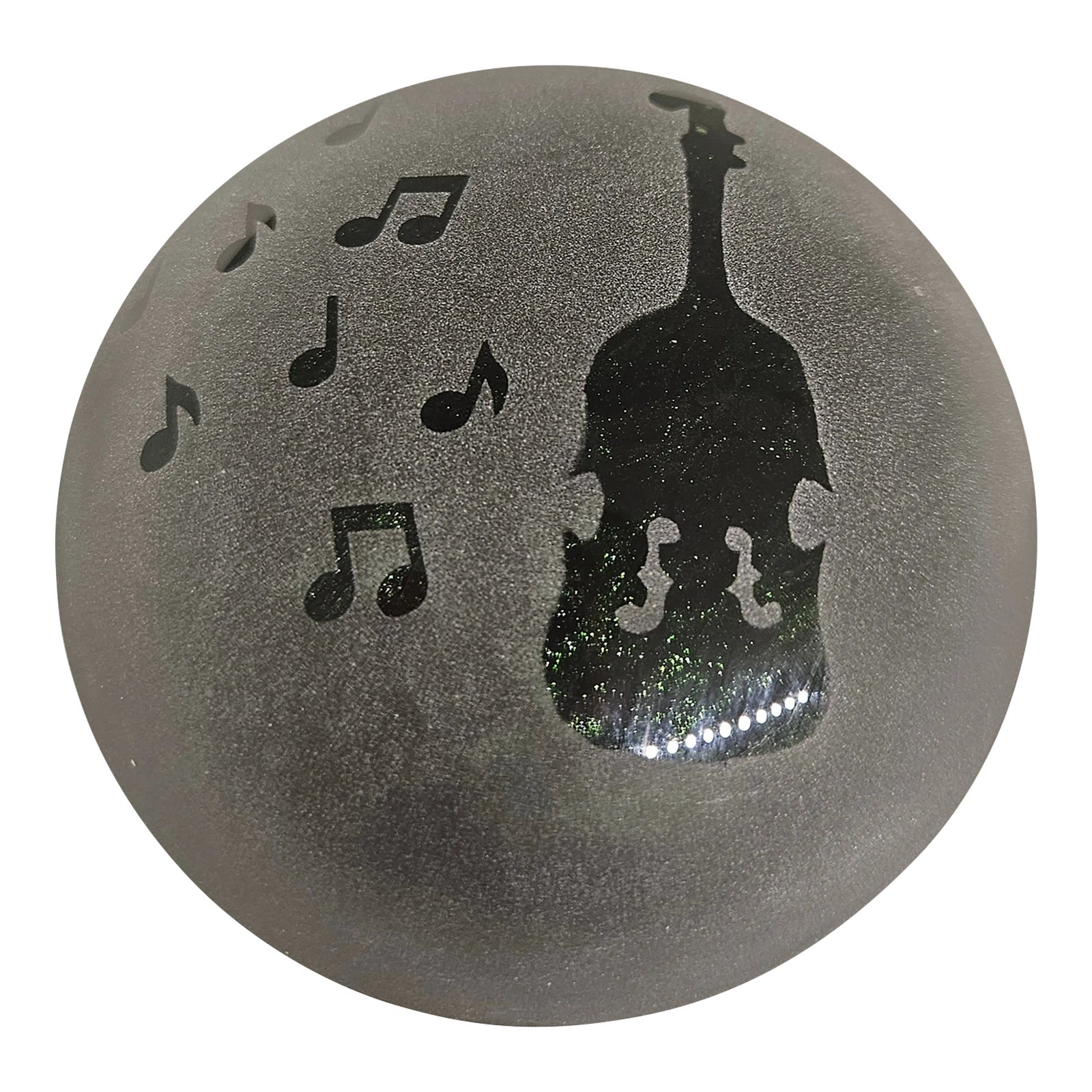 Vintage Music PaperWeight Made by Jk Janette Kennedy Flat Green Music ...