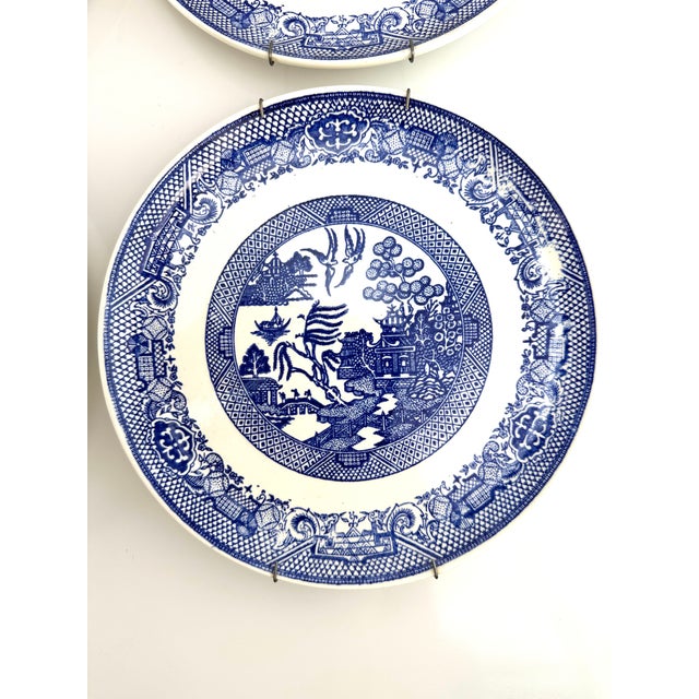 Vintage Blue Willow Wall Hanging Plate Set by Willow Wear England ...