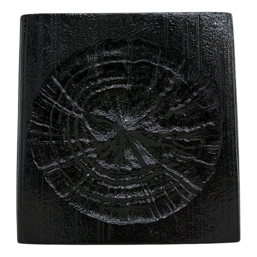 Black Ceramic Vase by Martin Freyer for Rosenthal, 1960s | Chairish