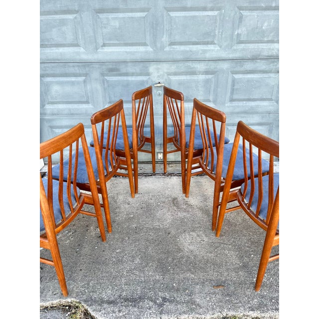 Set of Six Mid Century Modern Dining Chairs by Benny Linden | Chairish