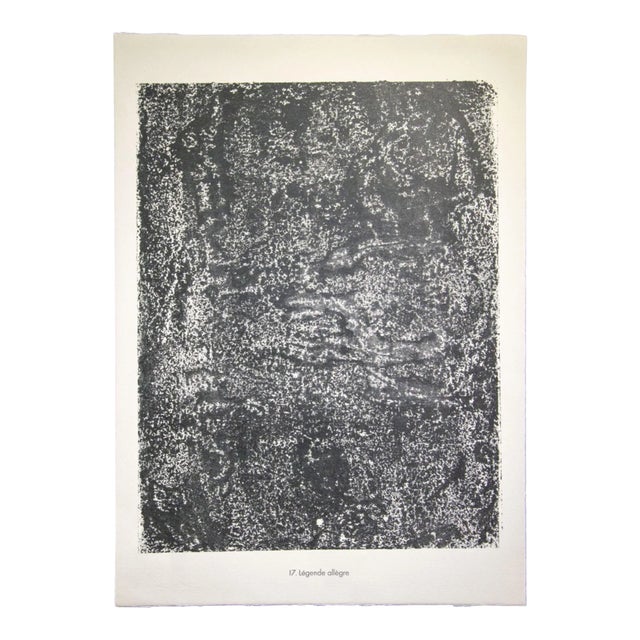 Jean Dubuffet - Legend Allegre - Original Lithograph - 1959 | Chairish