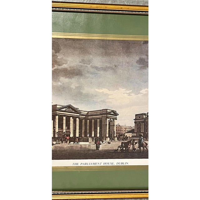 Mid-Century Architectural Engraving Reproduction Prints by James Malton of Parliament House and ...