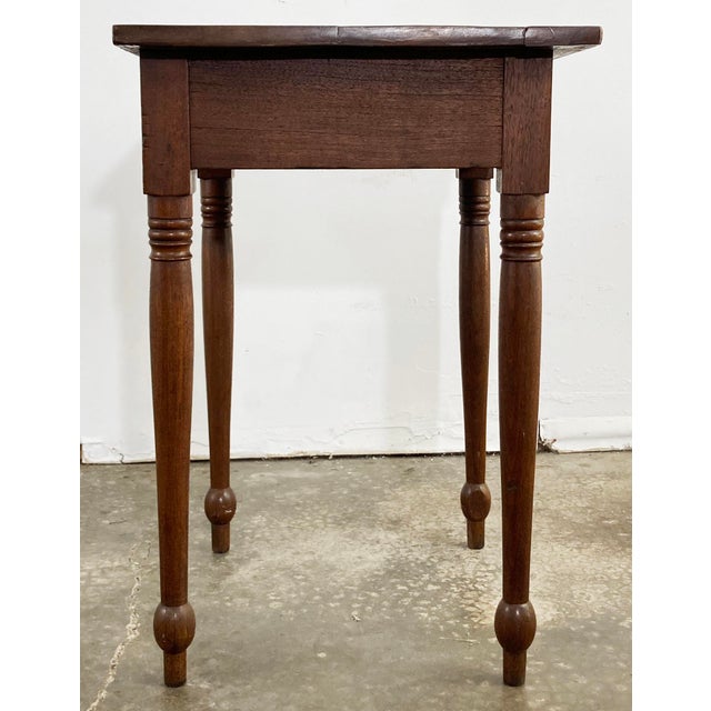 Antique Wood Single Drawer Side Table | Chairish