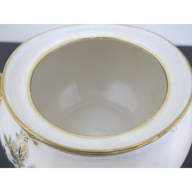 Vintage Japanese Porcelain Gold Gilt Chrysanthemum Flower & Duck ...