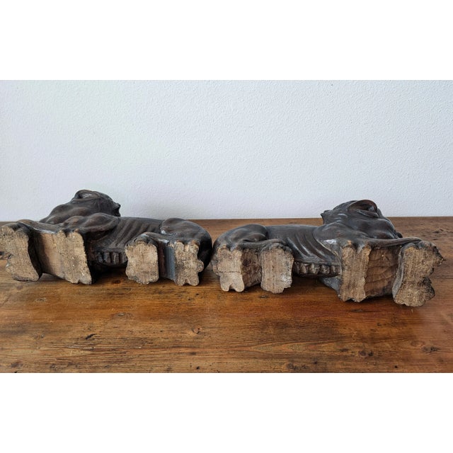 Antique European Renaissance Gothic Revival Grotesque Lion Figure ...