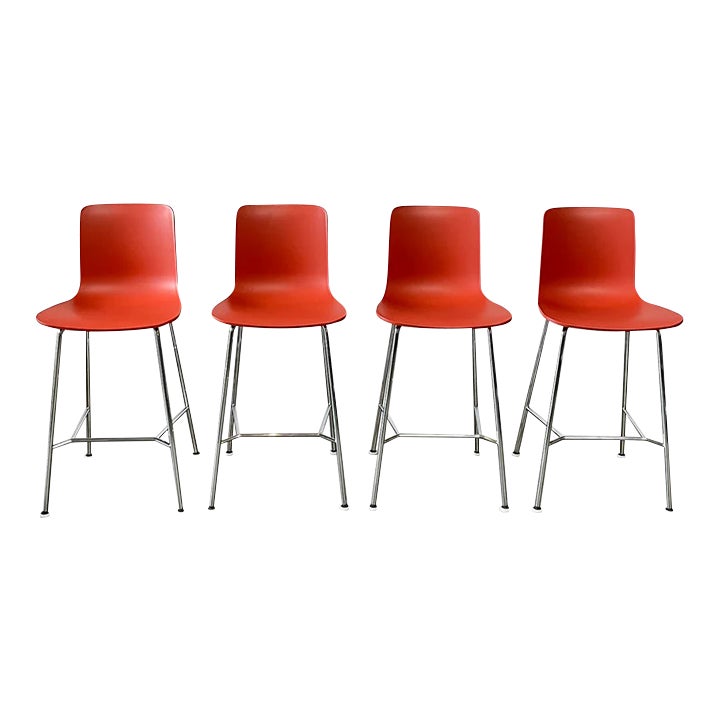 Vitra Set of Four Hal Counter Stools | Chairish