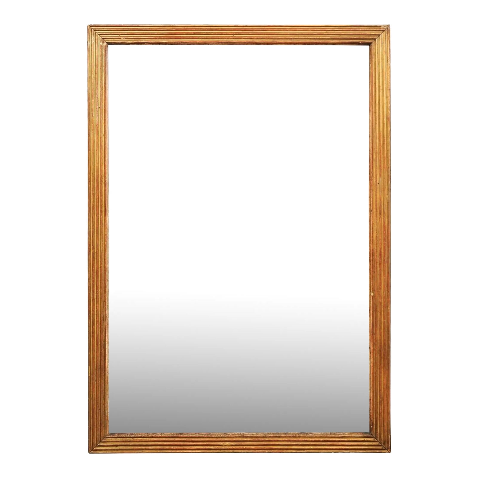 French Rectangular Wood Mirror, 19th Century | Chairish