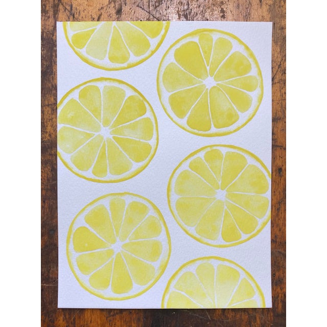 Original Watercolor Painting - Lemons | Chairish
