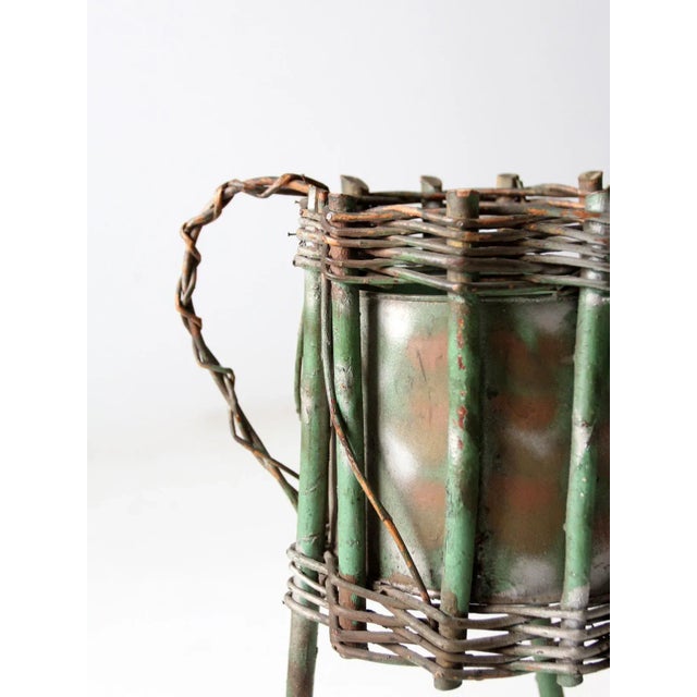 Antique Folk Art Twig Plant Stand | Chairish