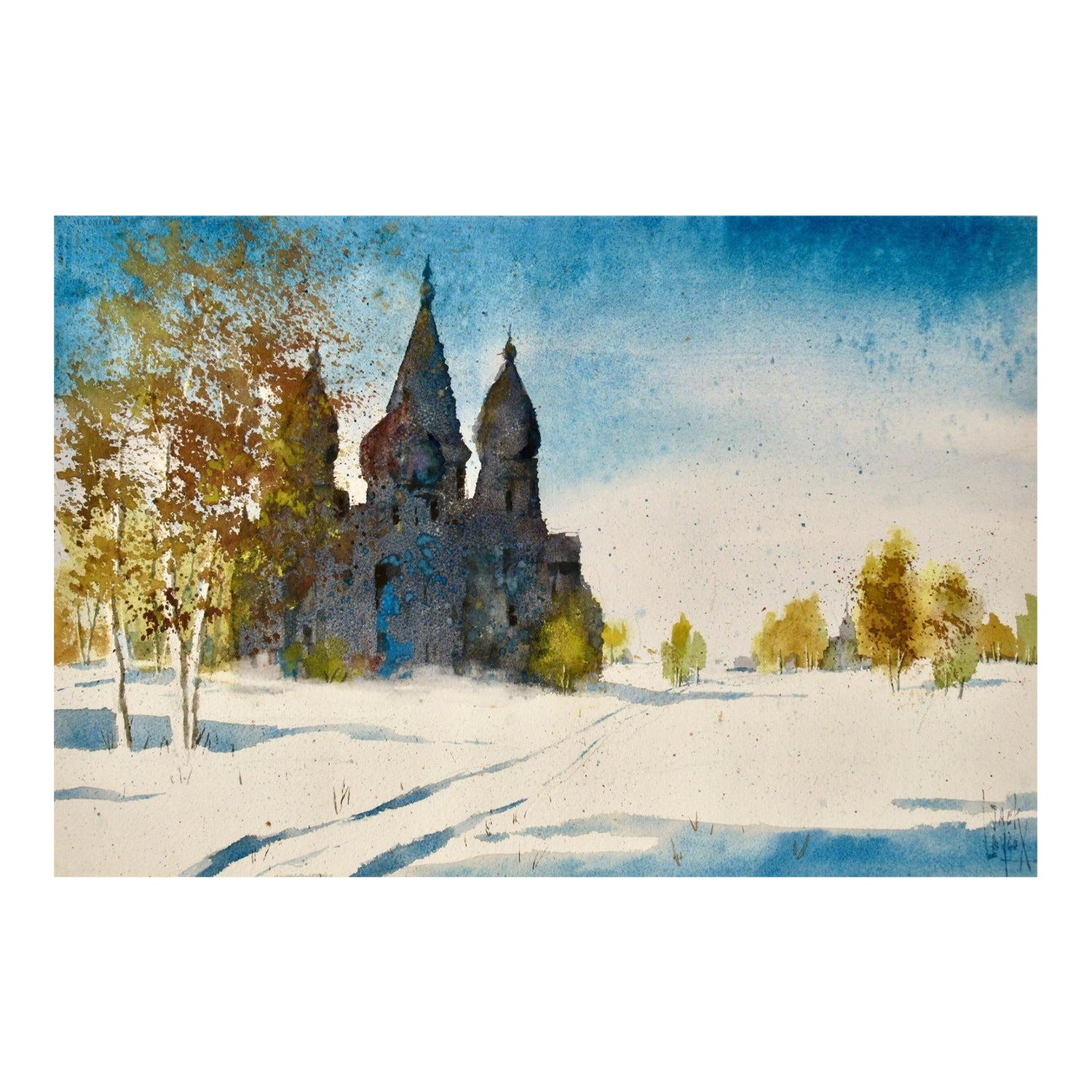 William Jack Laycox "North Of Turku" Finland C. 1960 Painting | Chairish