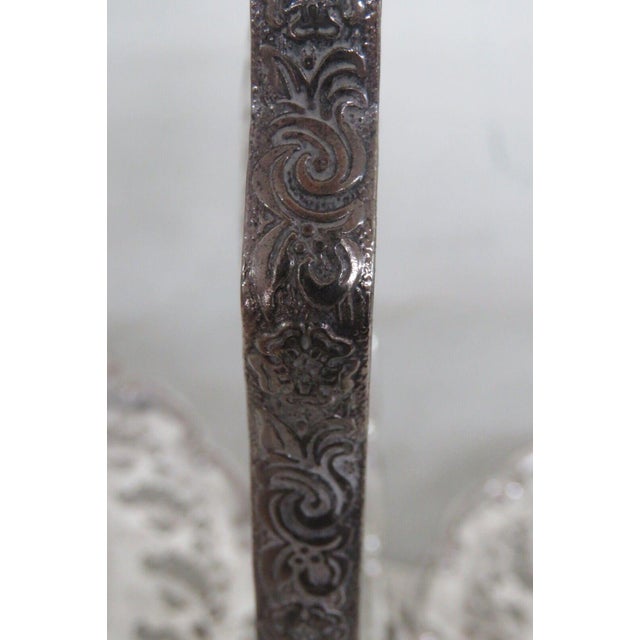 Queen Anne Silver Plated 3 Tier Serving Tray With Folding Metal Plates ...