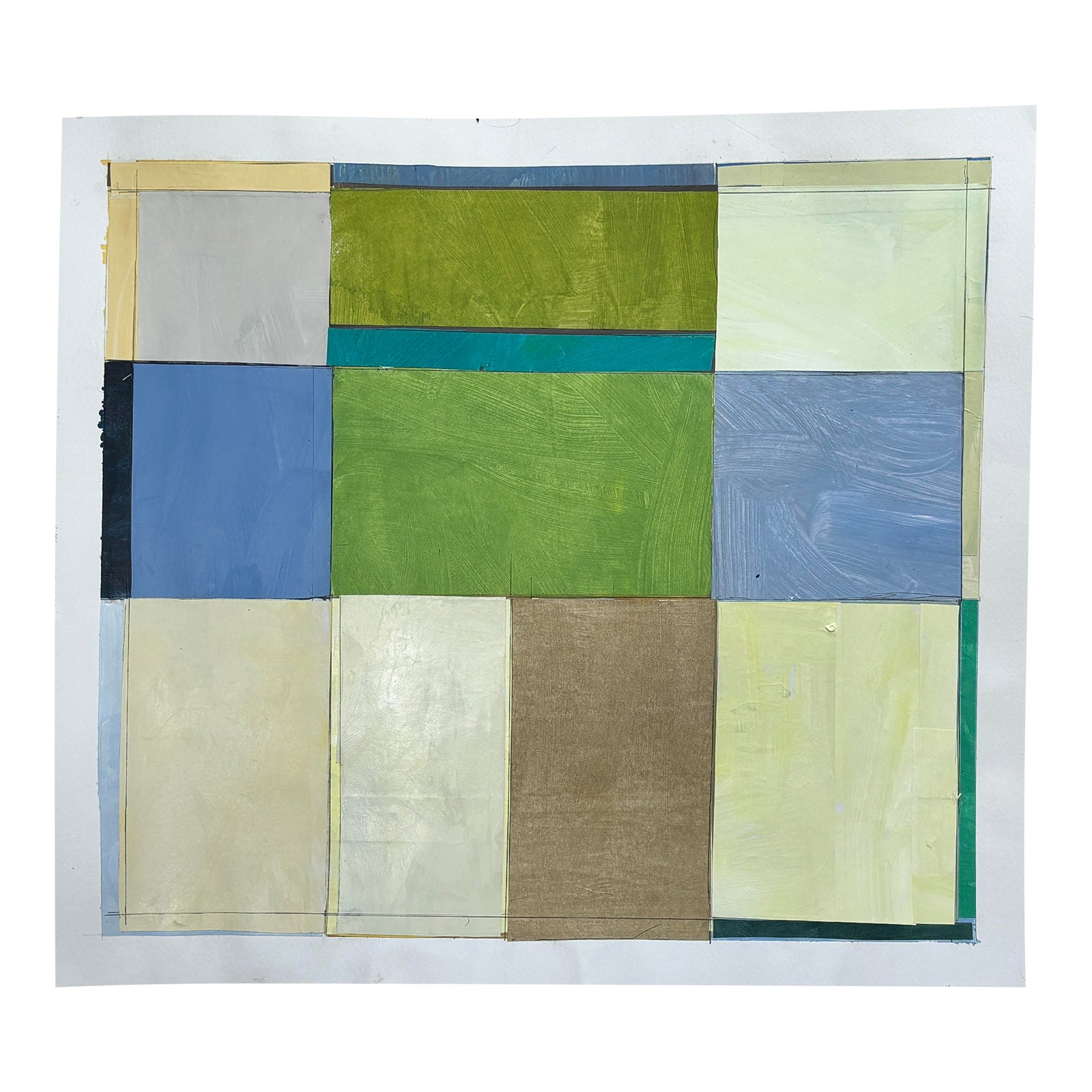 Lake Series, Original Abstract Painting | Chairish