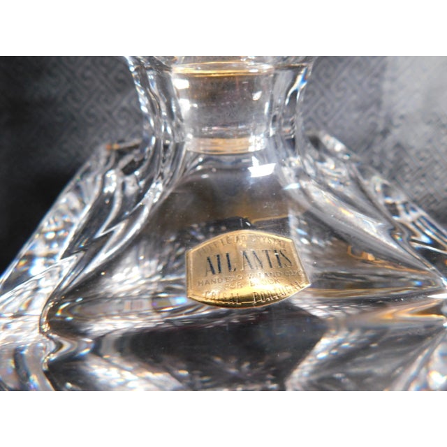1980s Atlantis Austin Cut Crystal Whiskey Decanter | Chairish