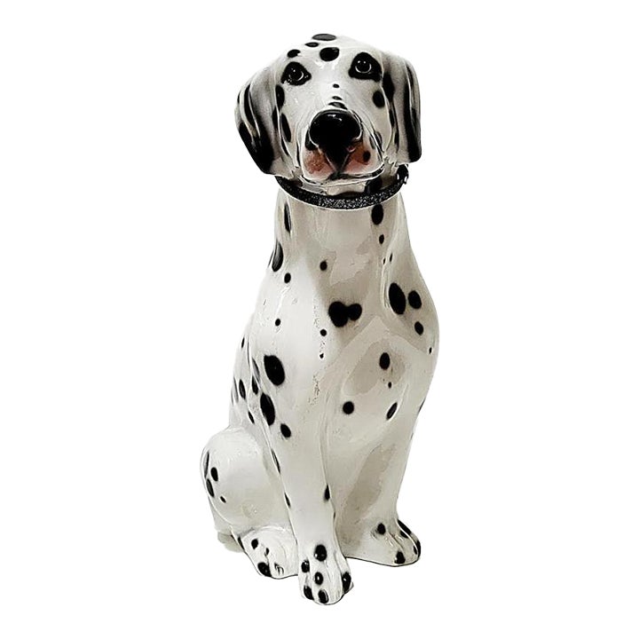 Bell Europa Italian Glazed Ceramic Pottery Dalmation Dog Sculpture ...