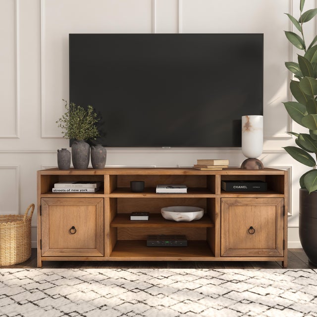 Light brown entertainment center store