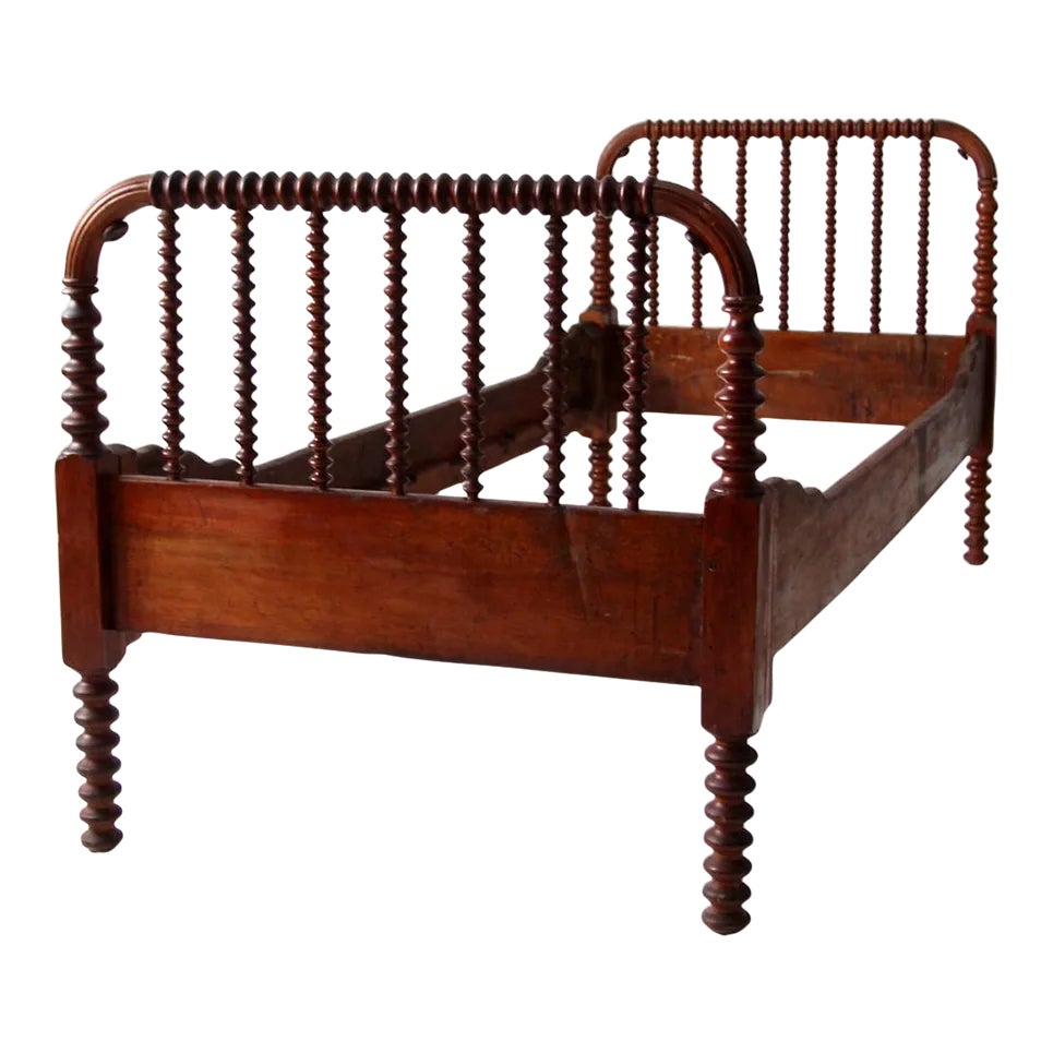 Antique Spool Bed | Chairish