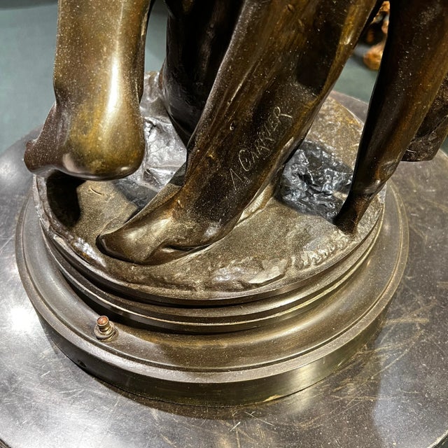 Albert-Ernest Carrier-Belleuse Figural Candelabra Torchier - A Pair ...