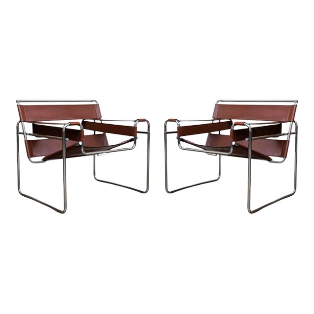 1960s Wassily Chair by Marcel Breuer for Gavina- Set of 2 | Chairish