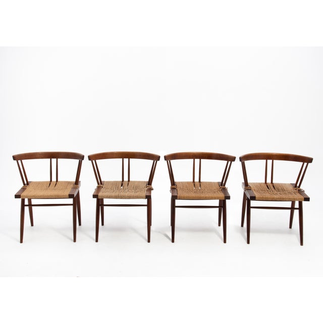 George Nakashima Grass Seat Dining Chair Frank Lloyd Wright Hagan House ...