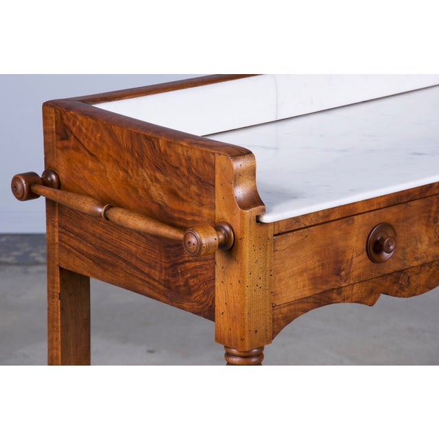Antique Country French Provincial Louis Philippe Walnut Wash Table or ...