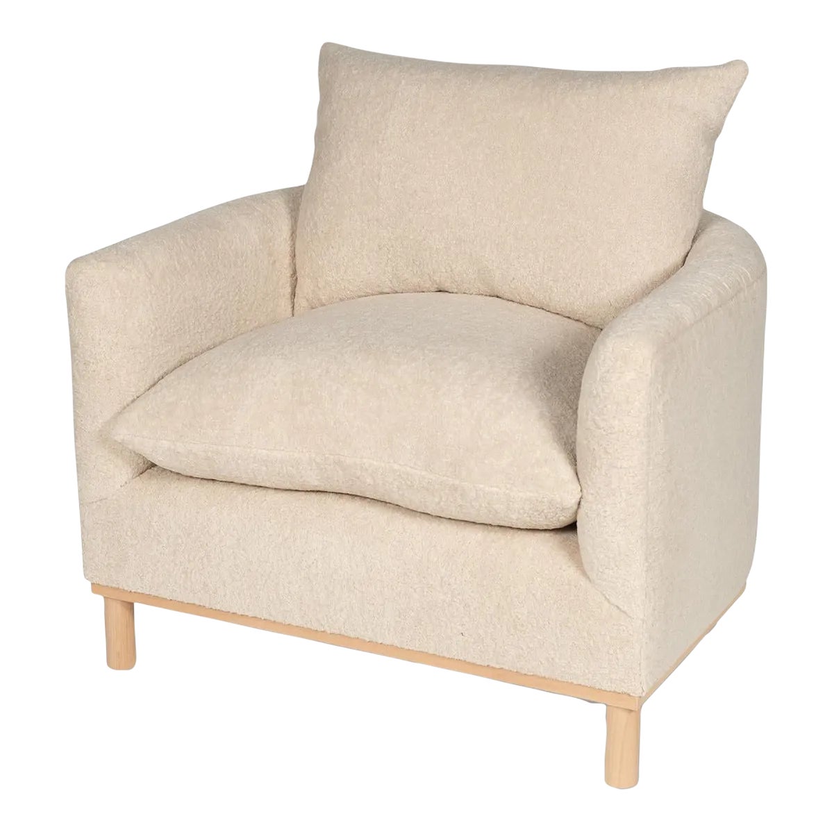 Moss Home Haus Chair 35"W, Polar Oatmeal | Chairish