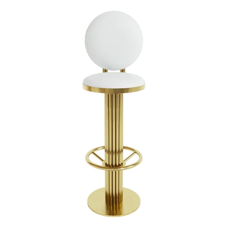 Kelly Round Bar Chair by Essential Home | Chairish