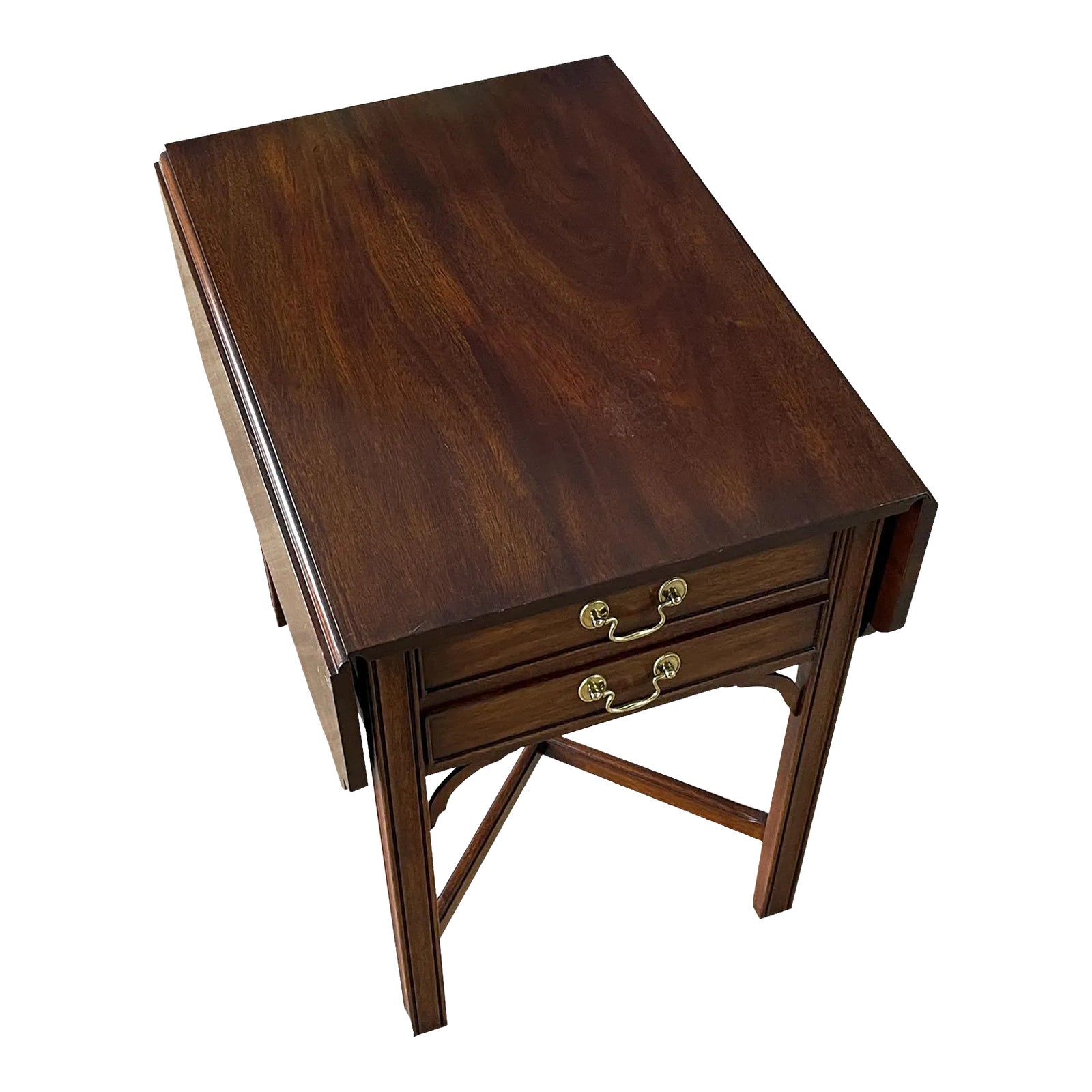 1980s Vintage Henkel Harris Drop Side Table | Chairish