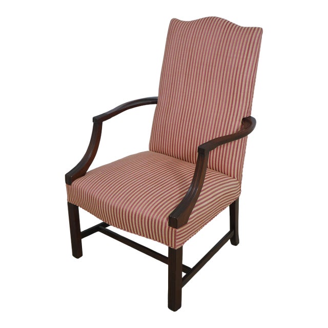 Hickory Chair Upholstered High Back Lolling Chair | Chairish
