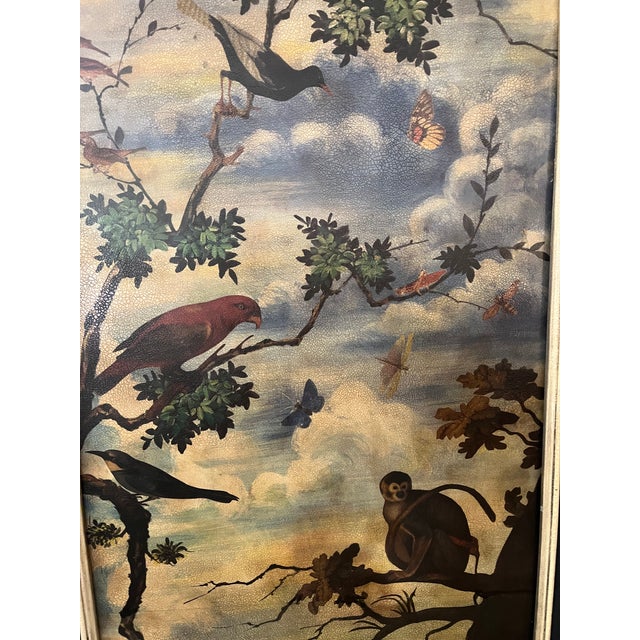 Vintage Bird and Monkey Panels - a Pair | Chairish
