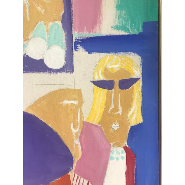 Original JoAnn Crisp Ellert Oil Painting on Canvas, Late 20th Century ...
