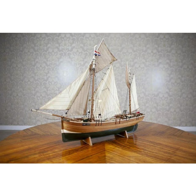 Detailed Model of Dutch Sailing Ship From the 1930s-1940s | Chairish