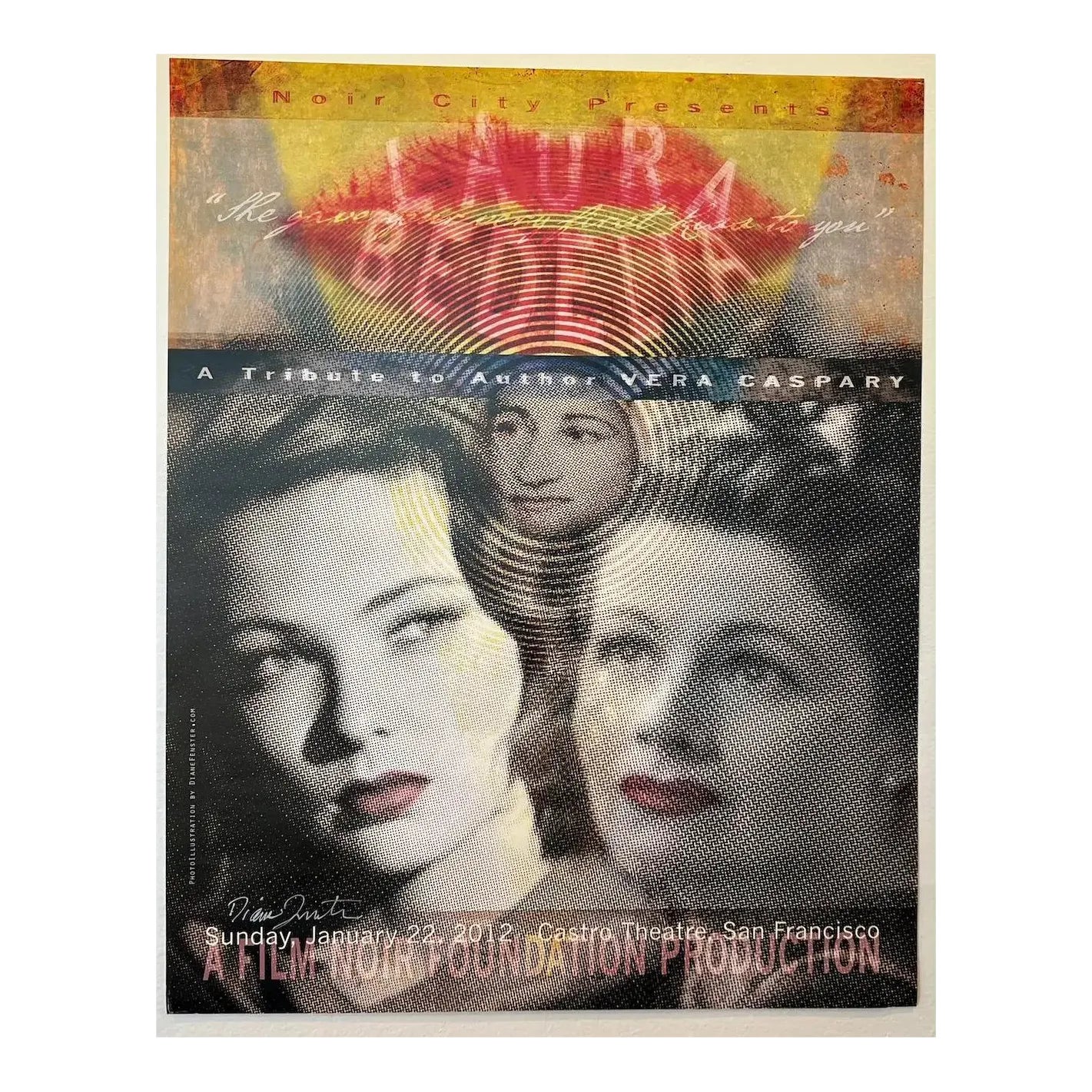 Noir City Double Feature "Laura & Bedelia" Movie Poster C.2012 | Chairish
