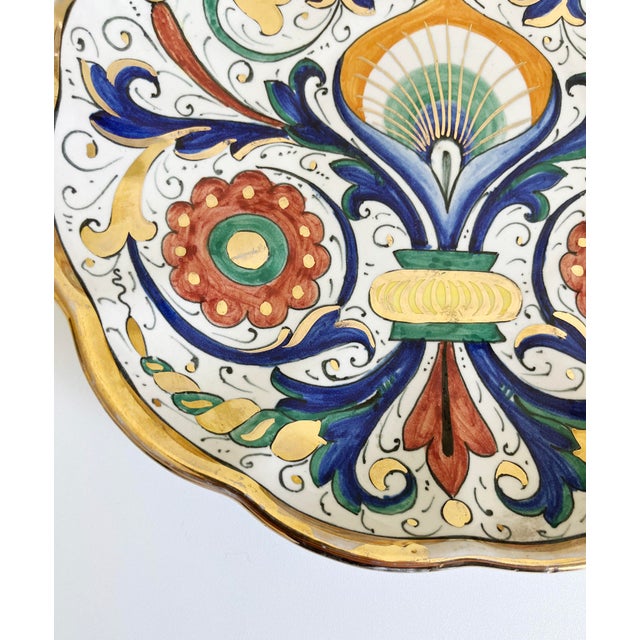 20th Century Deruta Majolica Decorative Wall Plate | Chairish