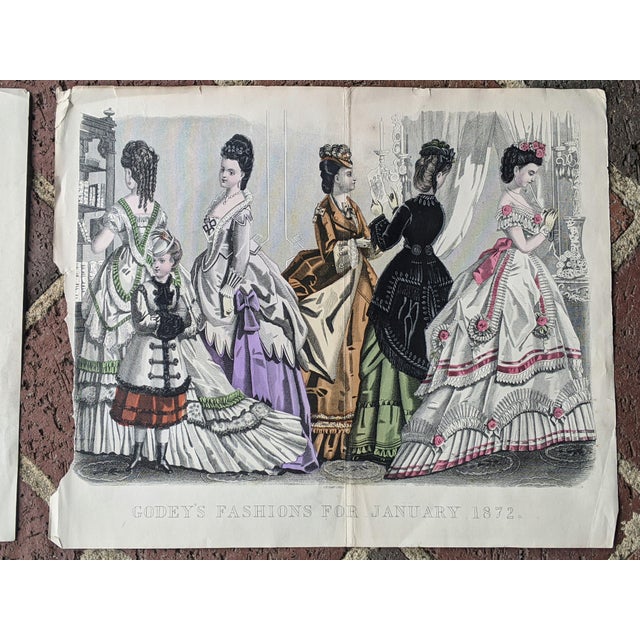Vintage 19th Century Fashion Ad for Les Modes Parisienne - Set of 5 ...