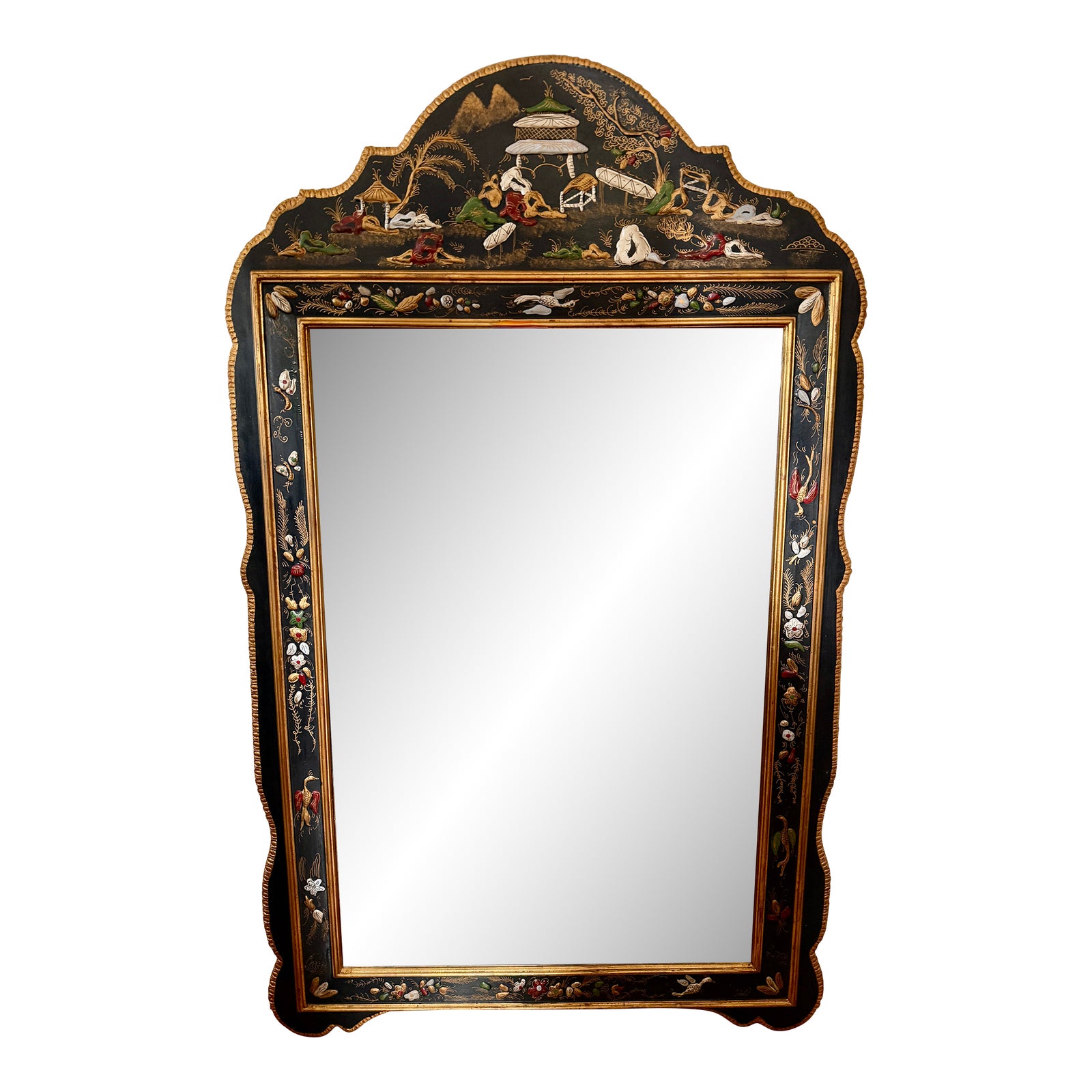 Chinoiserie Mirror by Stephen Cavallo/Mirror Fair | Chairish