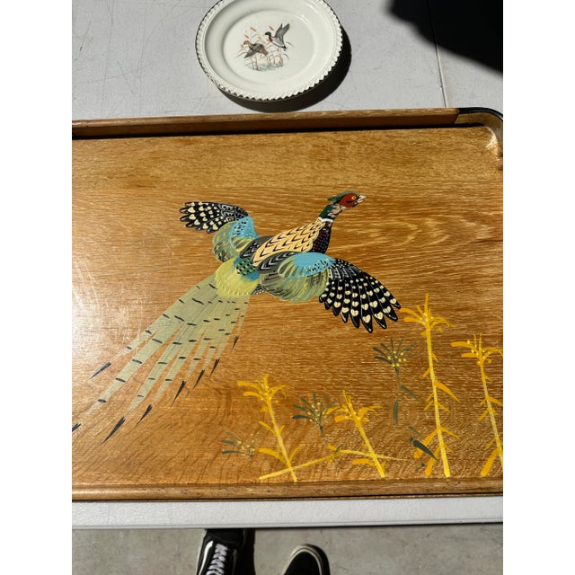 1970s Pheasant and Duck Themed Plates and Matching Serving Tray Set- 4 ...