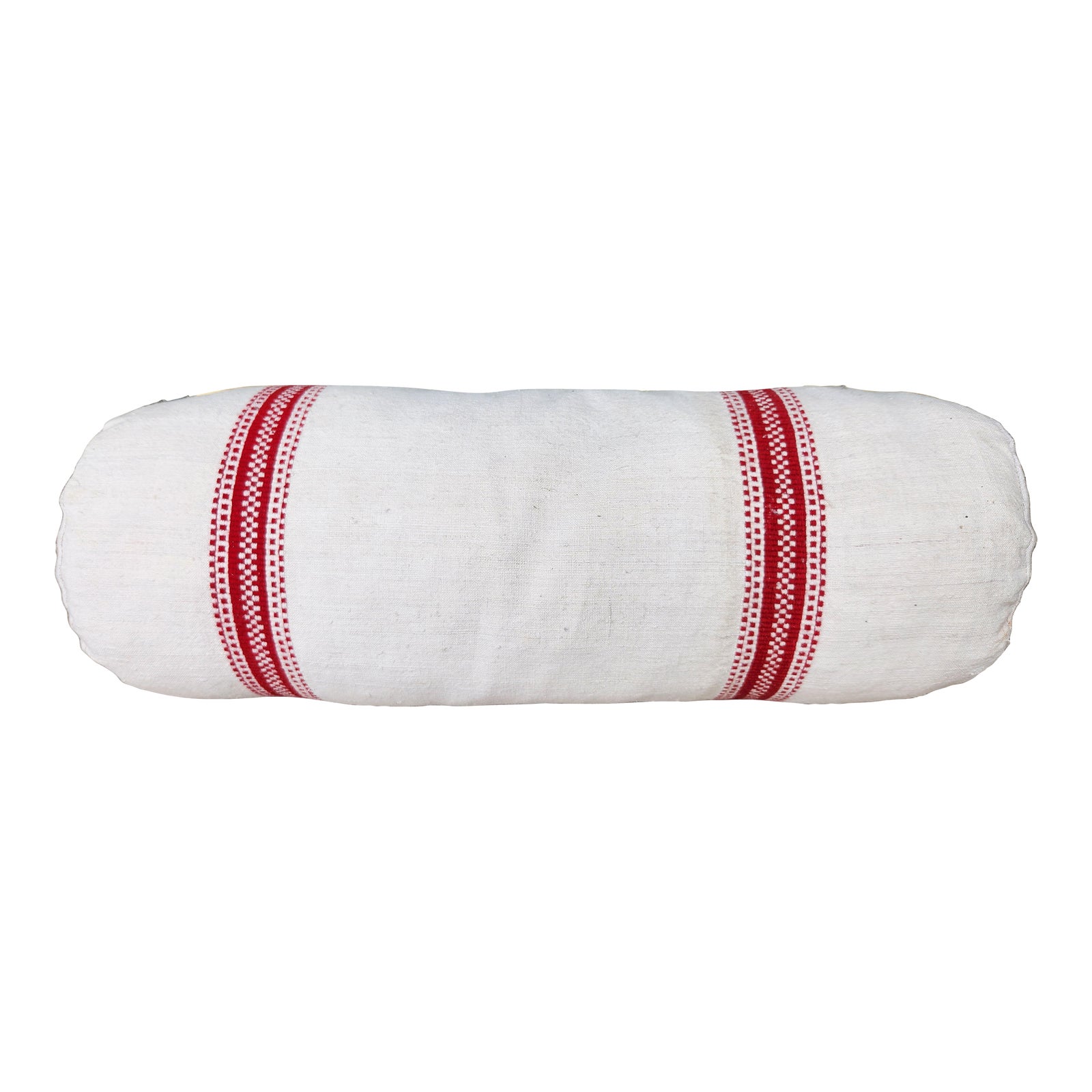 Grain Sack Striped Neck Pillow | Chairish