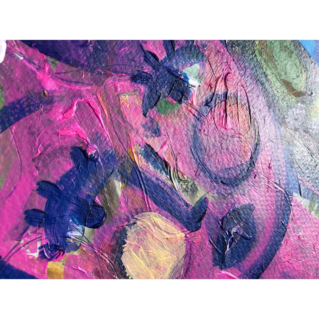 "Soleil" Original Abstract Fauvist Portrait Painting by Auker | Chairish