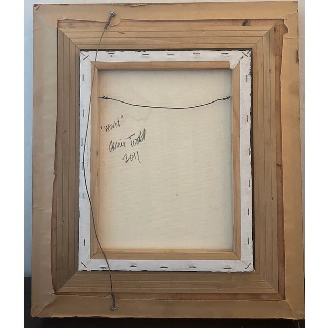 "The World" Original Abstract Oil on Canvas by Annie Todd in Gilded ...