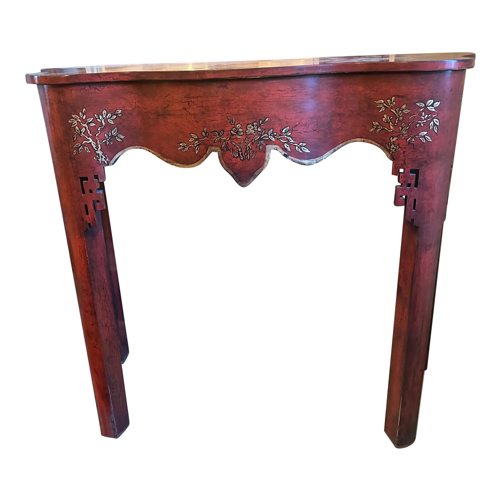 Vintage Minton-Spidell Chinoiserie Console Table | Chairish