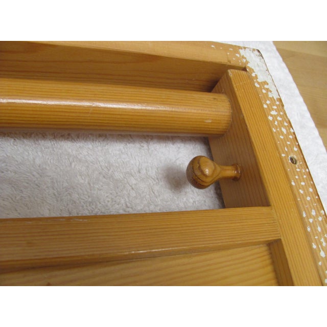 1960s Wall Valet in Pine After Adam Hoff and Poul Ostergaard Fold-Out ...