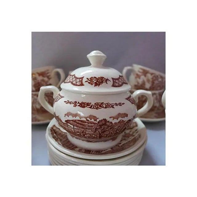 Vintage Staffordshire England " Fair Winds" Tea Set 25 Pieces | Chairish