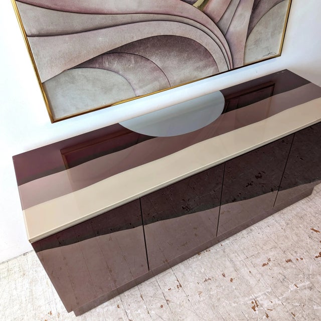 Vintage Postmodern Lacquer Sideboard by F Hayman Chaffey for ...