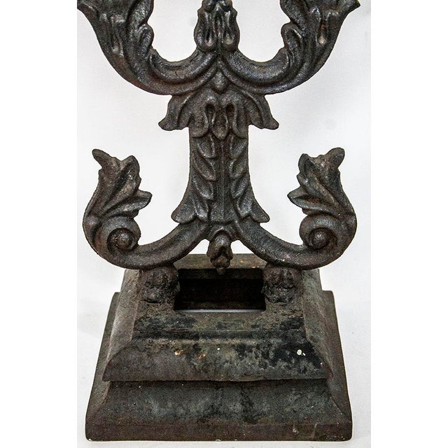 Pair Antique Wrought Iron Fireplace Accessories - Decorative Posts ...